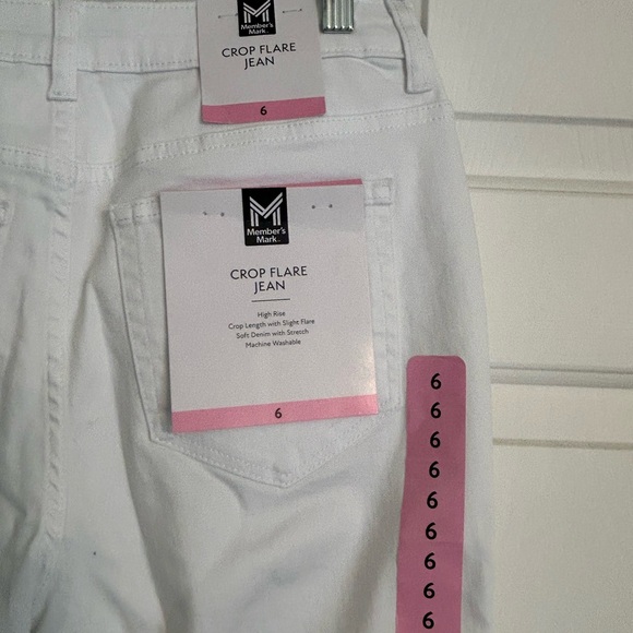 Member's Mark | Jeans | Members Mark White Crop Flare Jeans | Poshmark